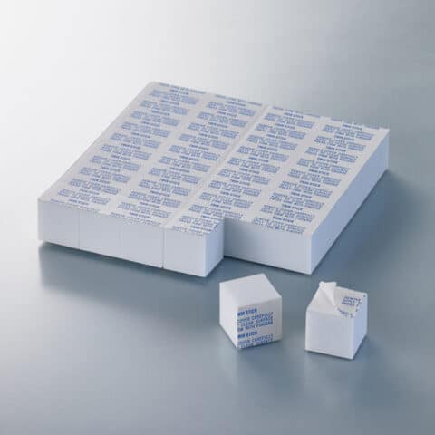 foam spacer blocks on pads - stand-off sign components - Popco